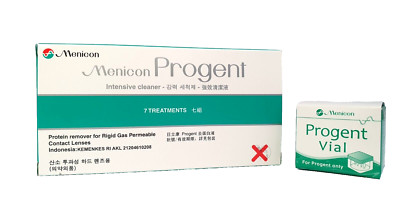 Menicon Progent 7-Treatments & Progent Vial Protein Removal Bundle Kit ...
