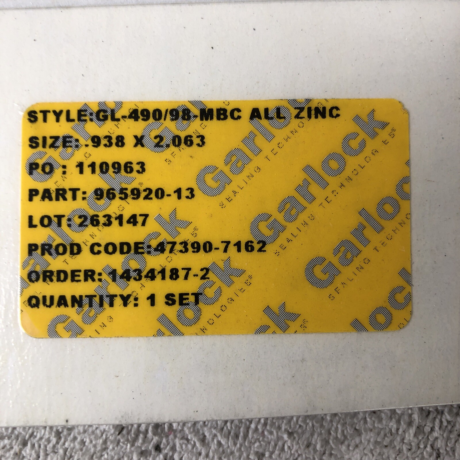 Yarway 965920-13 Graphlock & 98 Packing Set (3973) | eBay