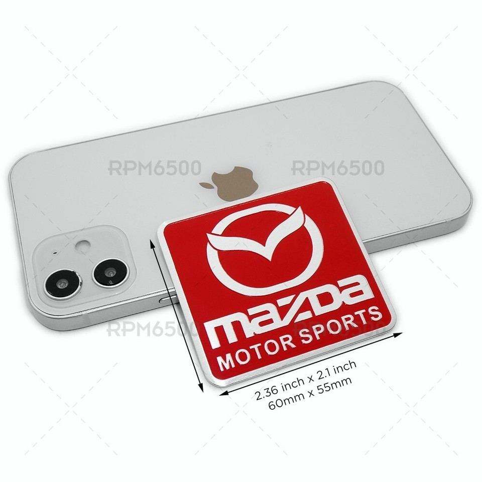 Mazda Motor Sport 3D Aluminum Medal Nameplate Badge Logo Car Emblem ...