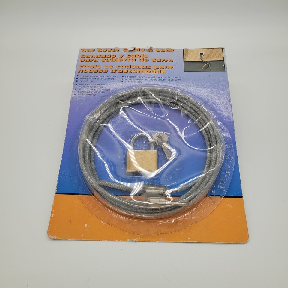 VINTAGE Genuine BMW Car Cover Cable And Lock with Keys 6 feet length | eBay