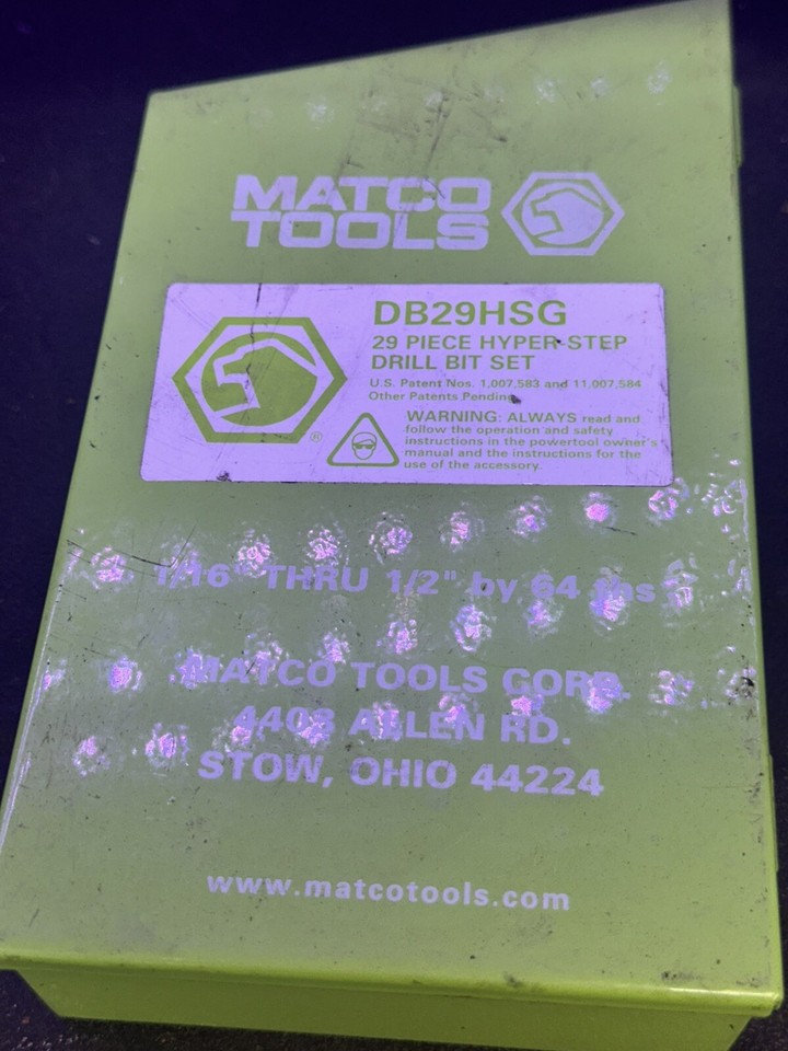 Matco Tools DB29HSg 29 Piece Drill Bit Set | eBay