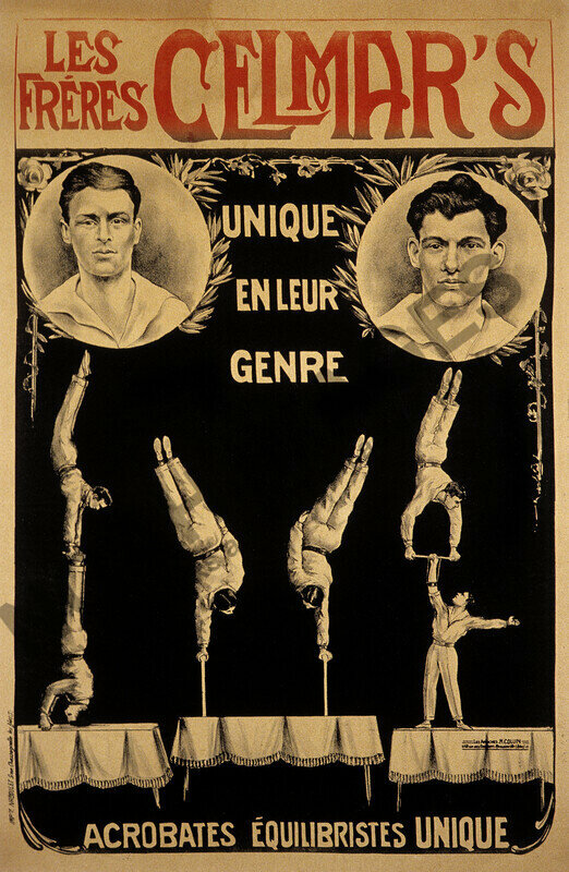 Vintage Circus Posters Acrobats