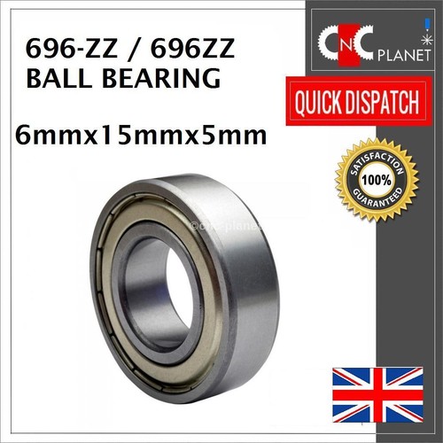 696ZZ 696 ZZ Metal Shielded Good Quality Ball Bearing 6mm x 15mm x 5mm ...