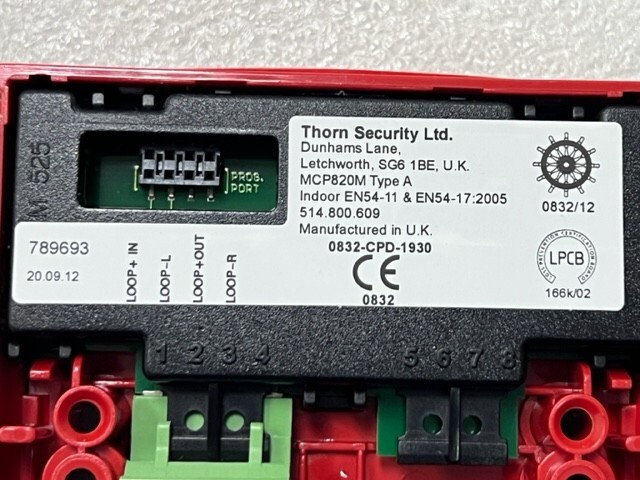 Tyco Thorn Security MCP820M Type A MCP5B-RP33FG-T200-03 Manual Call ...