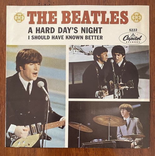 The Beatles a Hard Day's Night 45 Picture Sleeve | eBay