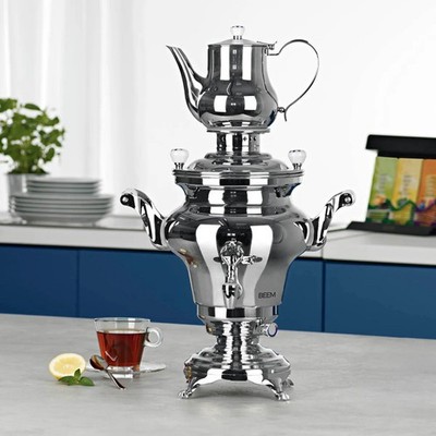 BEEM Samowar Odessa 3l 1800 W Semaver Teebereiter Teekocher Teemaschine ...