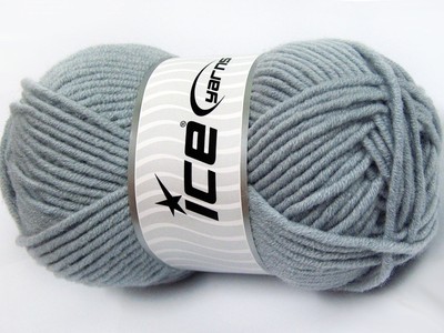 LOT OF 4 Ice MERINO CHUNKY Yarn #65952 LIGHT INDIGO BLUE Soft Bulky ...
