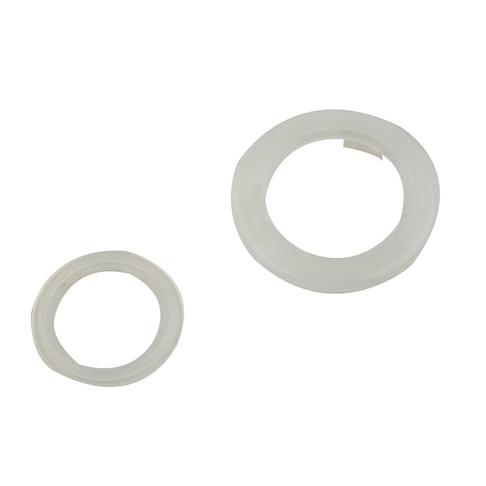 Patio Table Umbrella Hole Ring Cap Set Black Plastic 2 Inch Outdoor ...