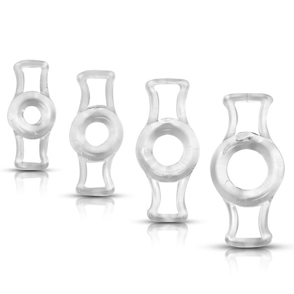 LeLuv Constriction Rings 4-Pack Clear Stretchy Universal for Vacuum ...
