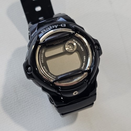 Casio Baby-G Watch Black 39mm Dial 3252 BG-169R 8.4" Chronograph NEEDS ...