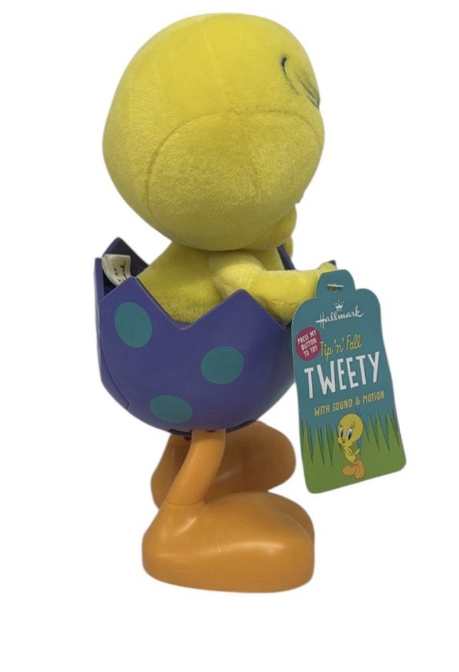 2014 Hallmark Tip N Fall Tweety Bird Sound Motion Looney Tunes Easter ...