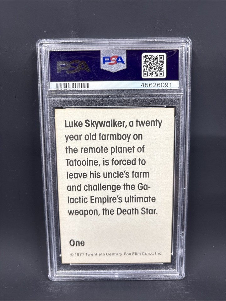 1977 Star Wars Luke Skywalker Wonder Bread PSA 8 | eBay