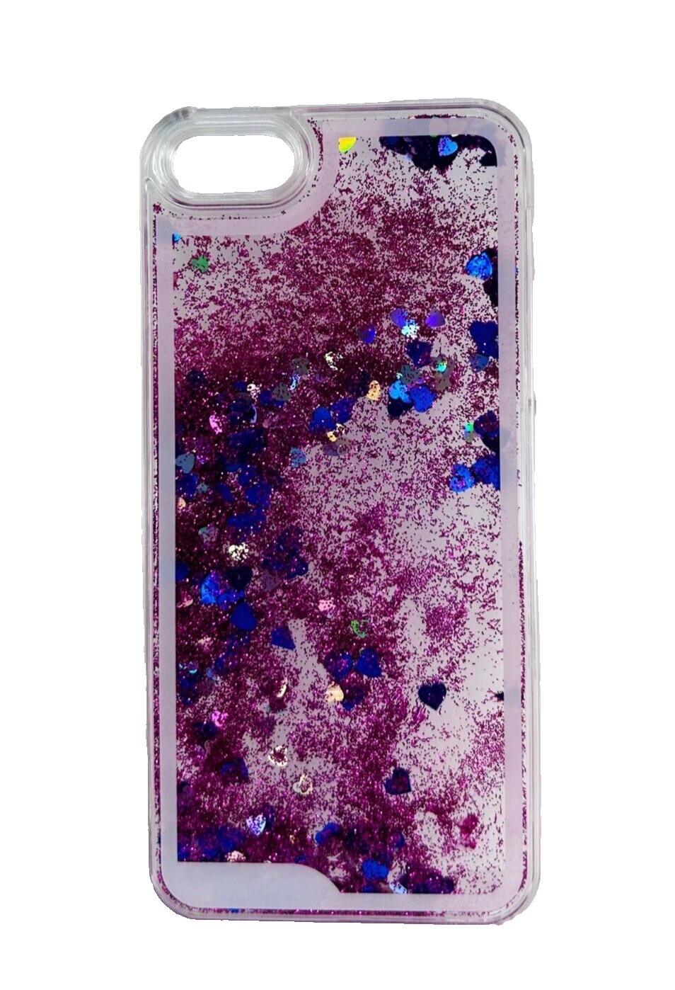 Heart Glitter Waterfall Phone Case for iPhone 5, Hot Pink | eBay
