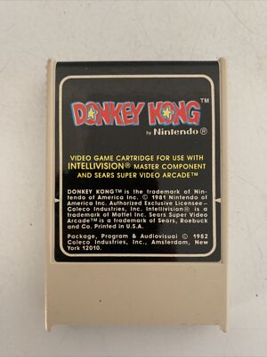 Coleco Vision Donkey Kong White Cartridge | eBay