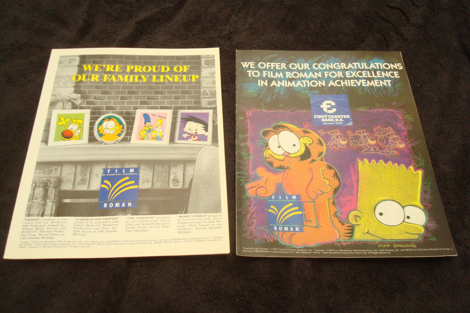 GRIMMY, GARFIELD AND FRIENDS, BOBBY'S WORLD, THE SIMPSONS, Film Roman ...