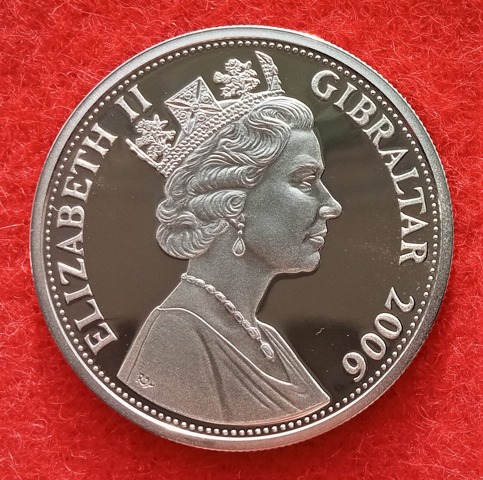 2006 Gibraltar QE II 80 Glorious Years - One Crown Coin + COA P5134 ...
