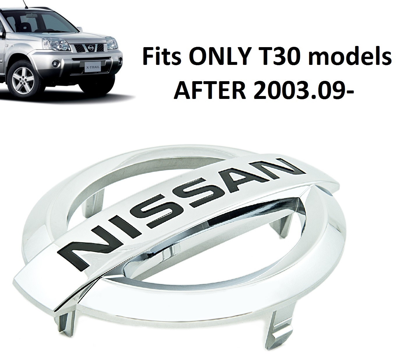 GRILLE BADGE Front Emblem NISSAN X-Trail 2004-2007 (ONLY T30 models ...