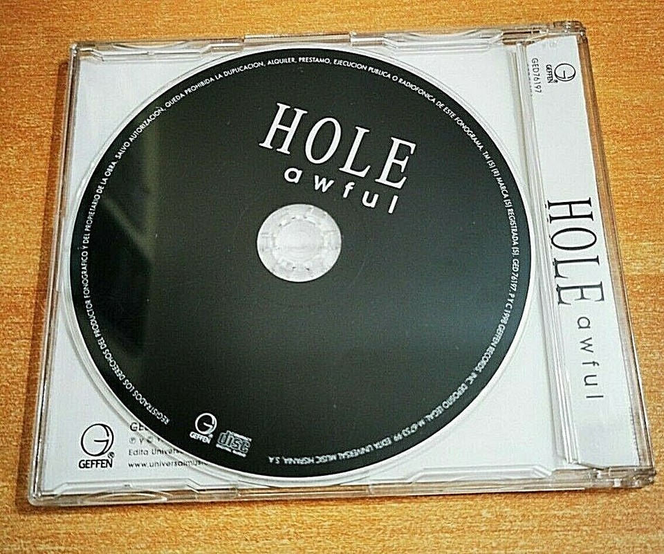 HOLE Awful COURTNEY LOVE NIRVANA RARE SPANISH PROMO CD SINGLE SPANISH ...