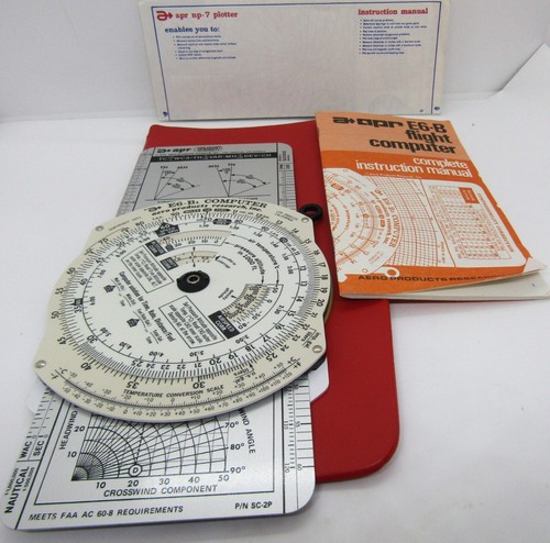 Vtg 70s E6-B9 APR Aero Products Flight Computer w/case. | eBay