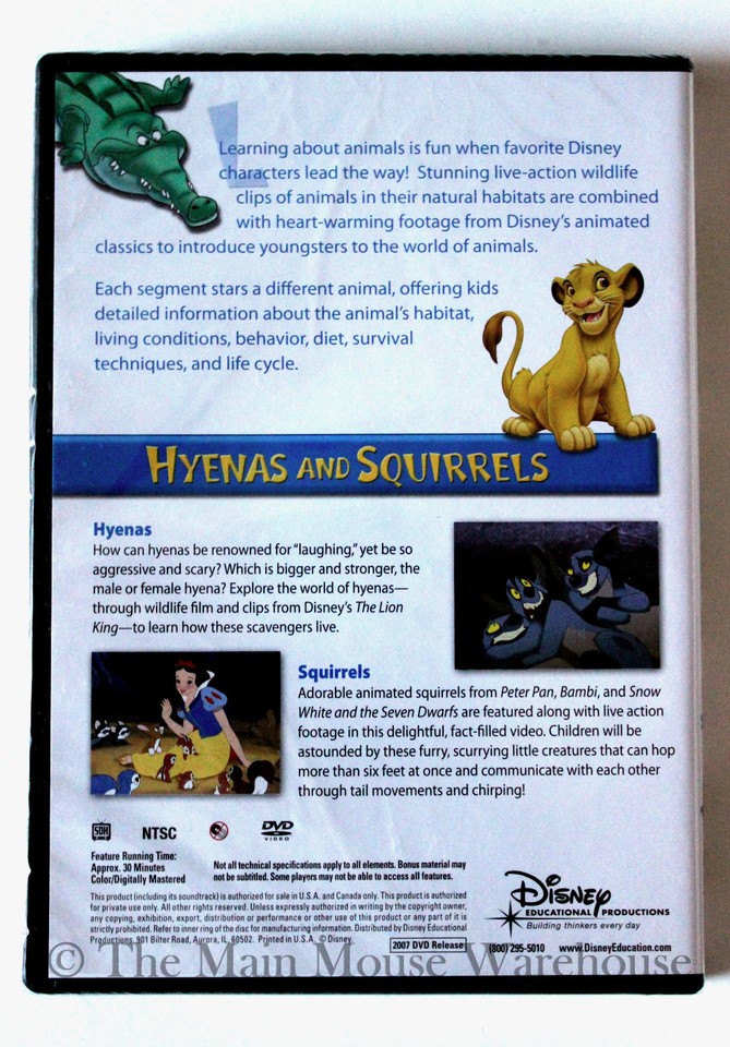 Disney's Animal World Hyenas Squirrels Disney Nature Children's ...