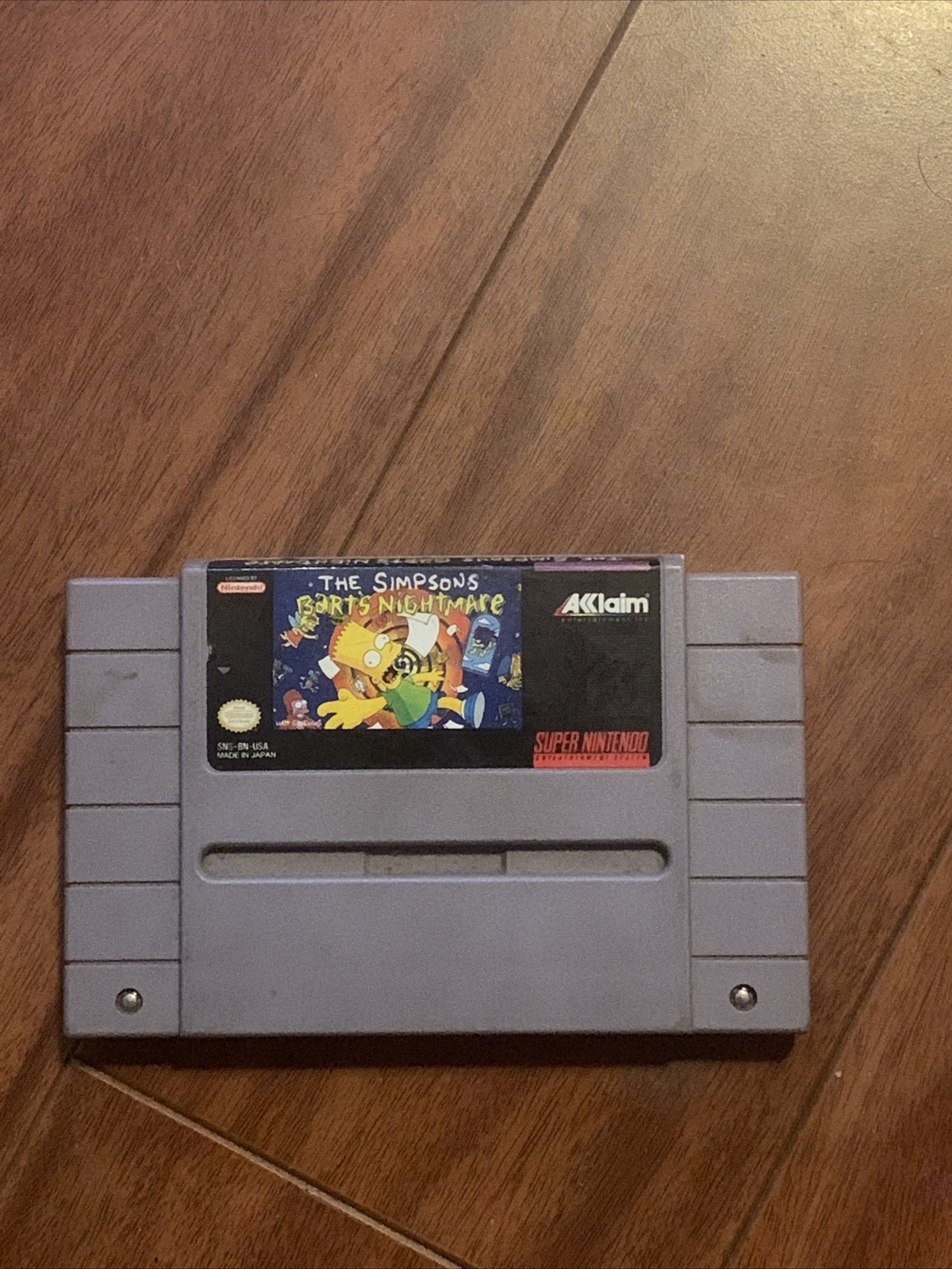 SNES The Simpsons Barts Nightmare | eBay