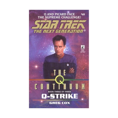 Pocket Books Star Trek Next Gen Novel Q Continuum #3 - Q-strike EX | eBay