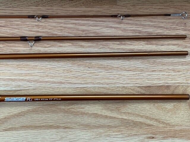 Sage Fli 1290-4 9' 12 weight fly rod with tube - Excellent Sage Fli 1290-4 9' 12 weight fly rod with tube - Excellent