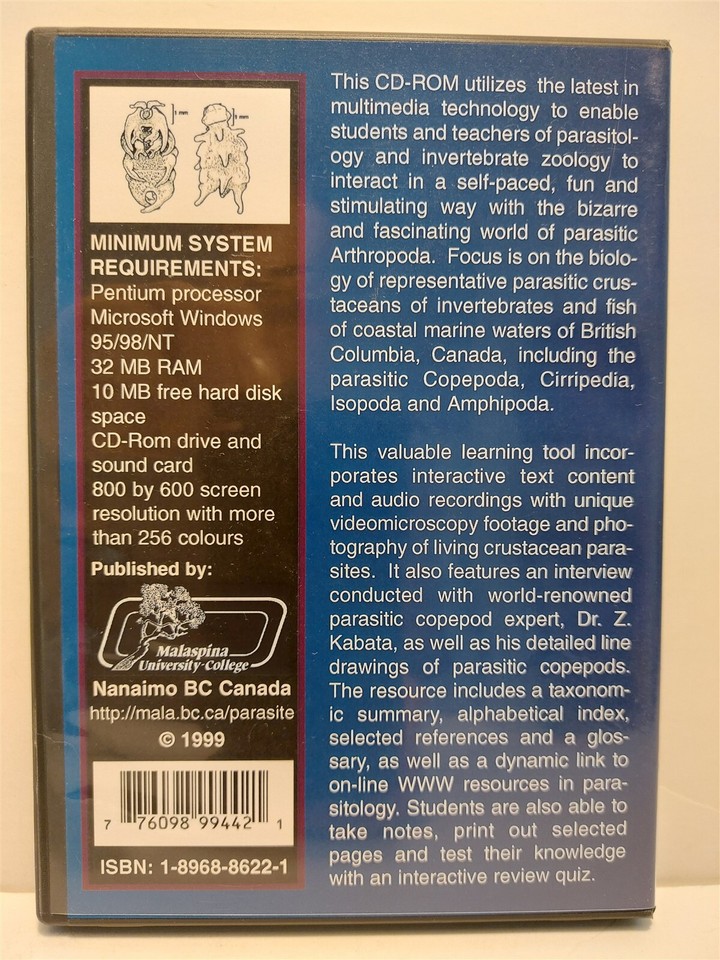 AN EXPLORATION OF MARINE PARASITIC CRUSTACEA - AN INTERACTIVE CD-ROM ...
