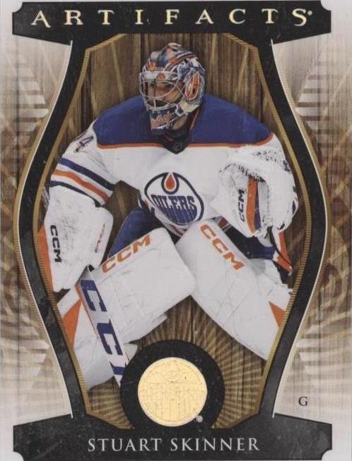 2023-24 Upper Deck Artifacts - Goalies Stuart Skinner #147 Leather for ...