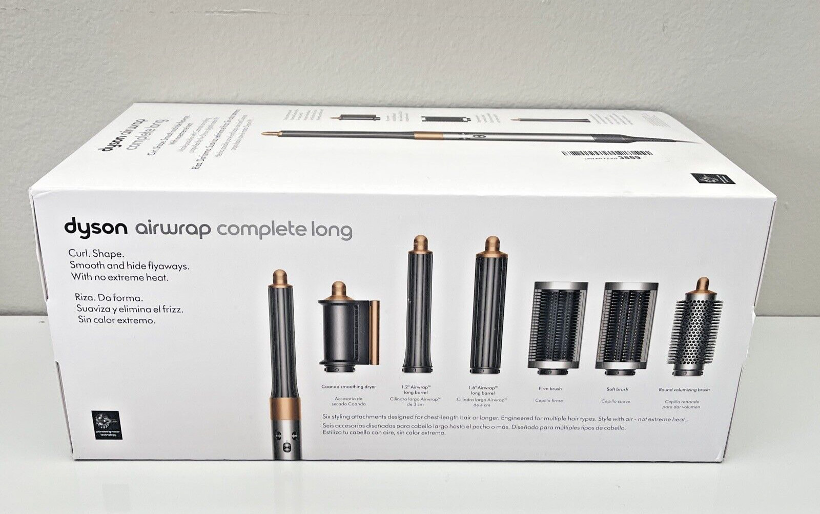 Dyson Airwrap 1.6 in Multi-Styler Complete Long - Nickel/Copper - Open Box