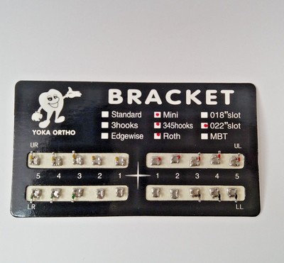 Metal Brackets Mini Roth 022 Slot 345 with hooks Dental Orthodontic ...