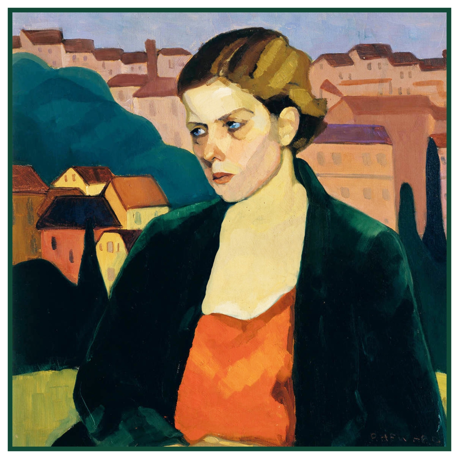 An Italian Girl by Canadian Artist Prudence Heward Counted Cross Stitch ...