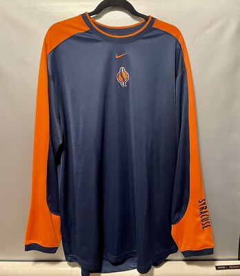 Nike Syracuse University Elite Pullover Team Apparel Crewneck Shirt Y2K ...