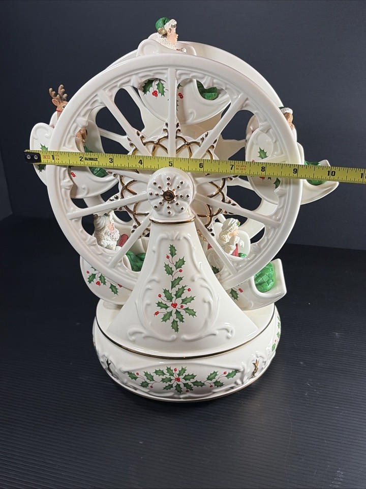 Lenox Home Holiday Ferris Wheel Musical Christmas Centerpiece DOES NOT ...