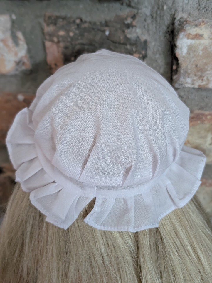 White Mob Cap Bonnet Hat Felicity Elizabeth Colonial 18 inch Doll ...
