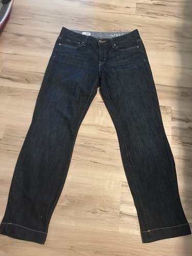 WOMENS GAP LONG & LEAN DARK BLUE BLUE JEANS SIZE 6 | eBay