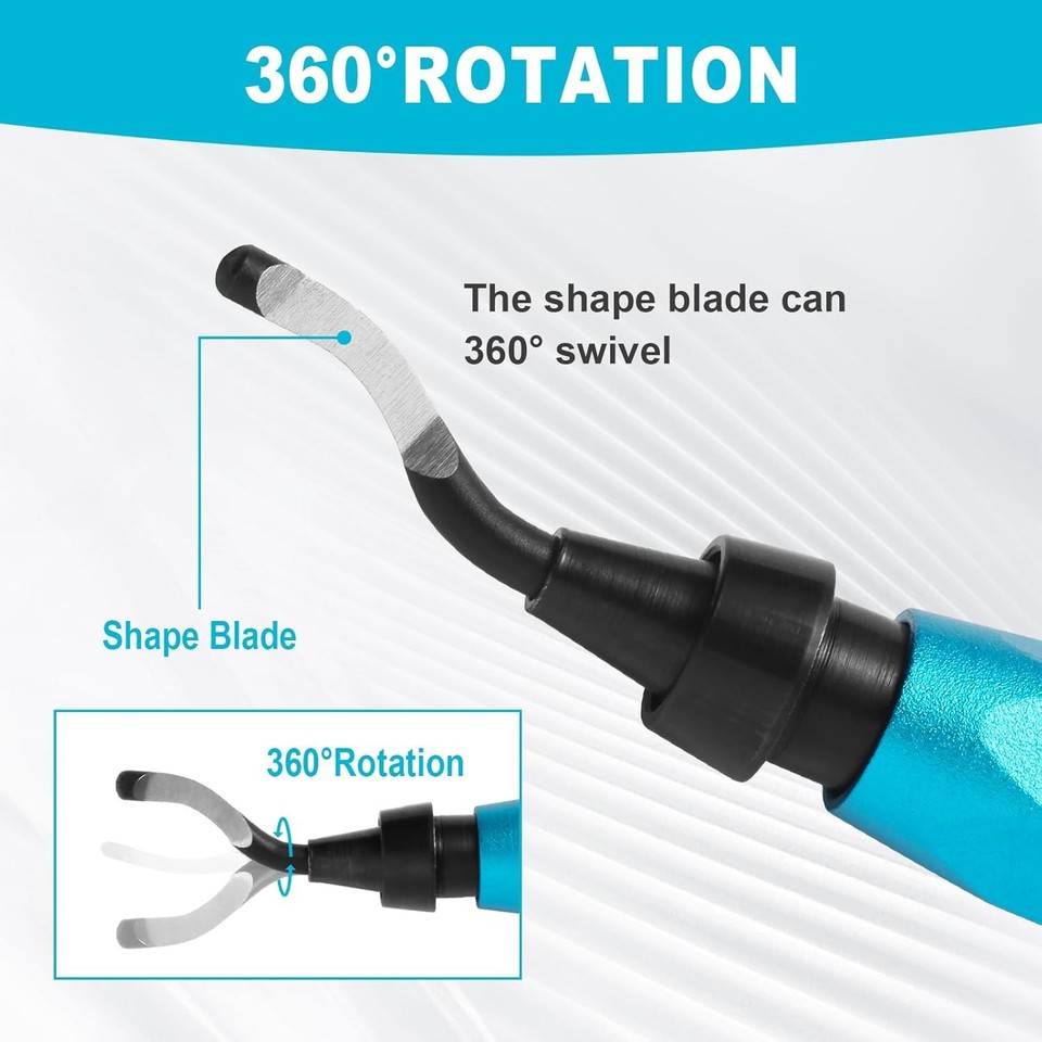 Deburring Tool Set with 11pcs High Speed Steel Swivel Blades, Deburring Tool 3D | eBay