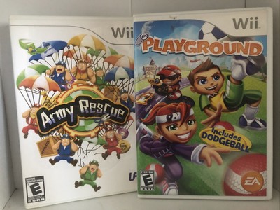 *2 GAMES* WII Playground and Army Rescue, Tested! No Manual For Army ...