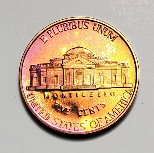 TONED 1998 S JEFFERSON NICKEL PROOF UNC #C7069 | eBay