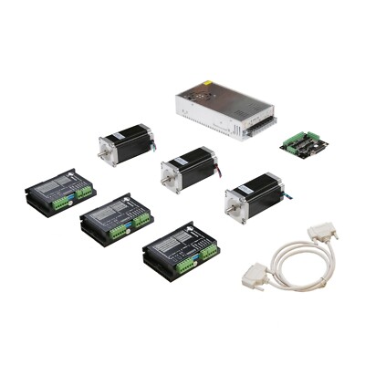 Hybrid Stepper Motor 3Axis Nema23 425oz-in 3A Dual DM542A Driver CNC ...