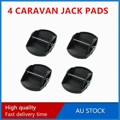 4 BIG FOOT CARAVAN JACK PADS for stabilisers corner steady steadies pad ...