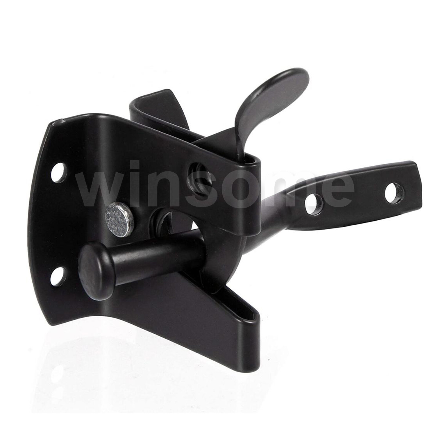 Auto Gate Latch Heavy Duty Door Garden Catch Lock Shed Self Locking BZP ...