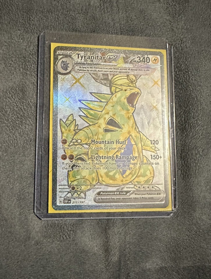 Tyranitar Ex Tera - 211/197 - Full Art Rare - NM+ - Pokemon - Obsidian ...
