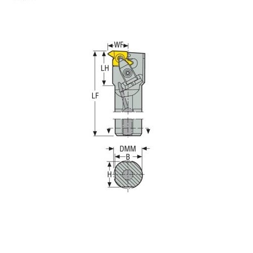 Seco Internal Snap-Tap® Thread Turning Toolholder (Clamp) 34 x 29.9 x ...