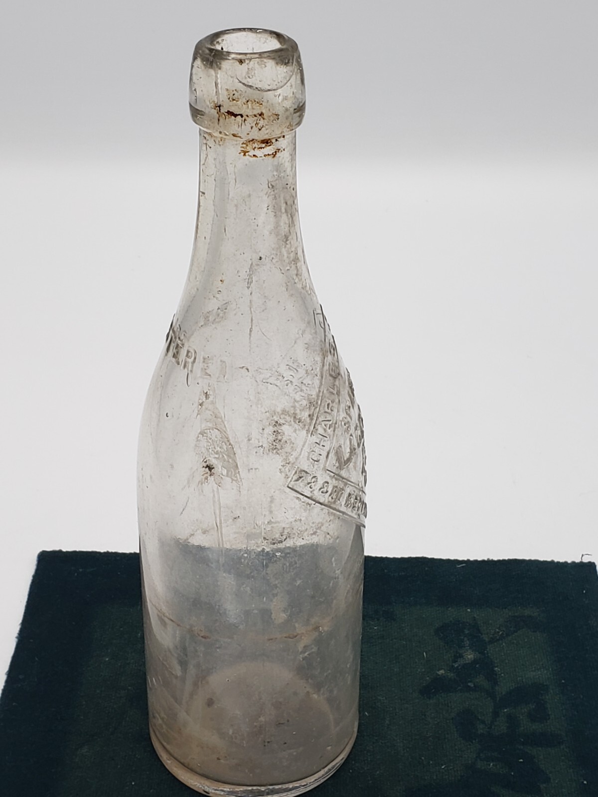 Antique Blob Top Beer Bottle Charles S. Cove Co Boston Sparkling Lager ...