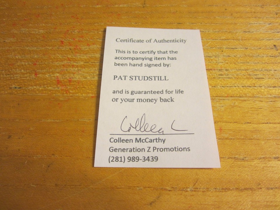 Pat Studstill (d. 2021) Autographed 8.5X11 Photo NFL Football Detroit ...