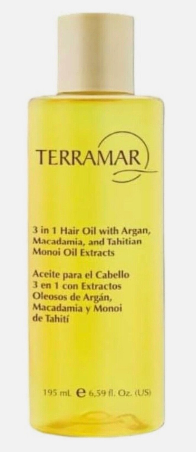 Terramar Oleo 3 in 1 Hair Argan Oil Macadamia, Tahitian Monoi Oil ...