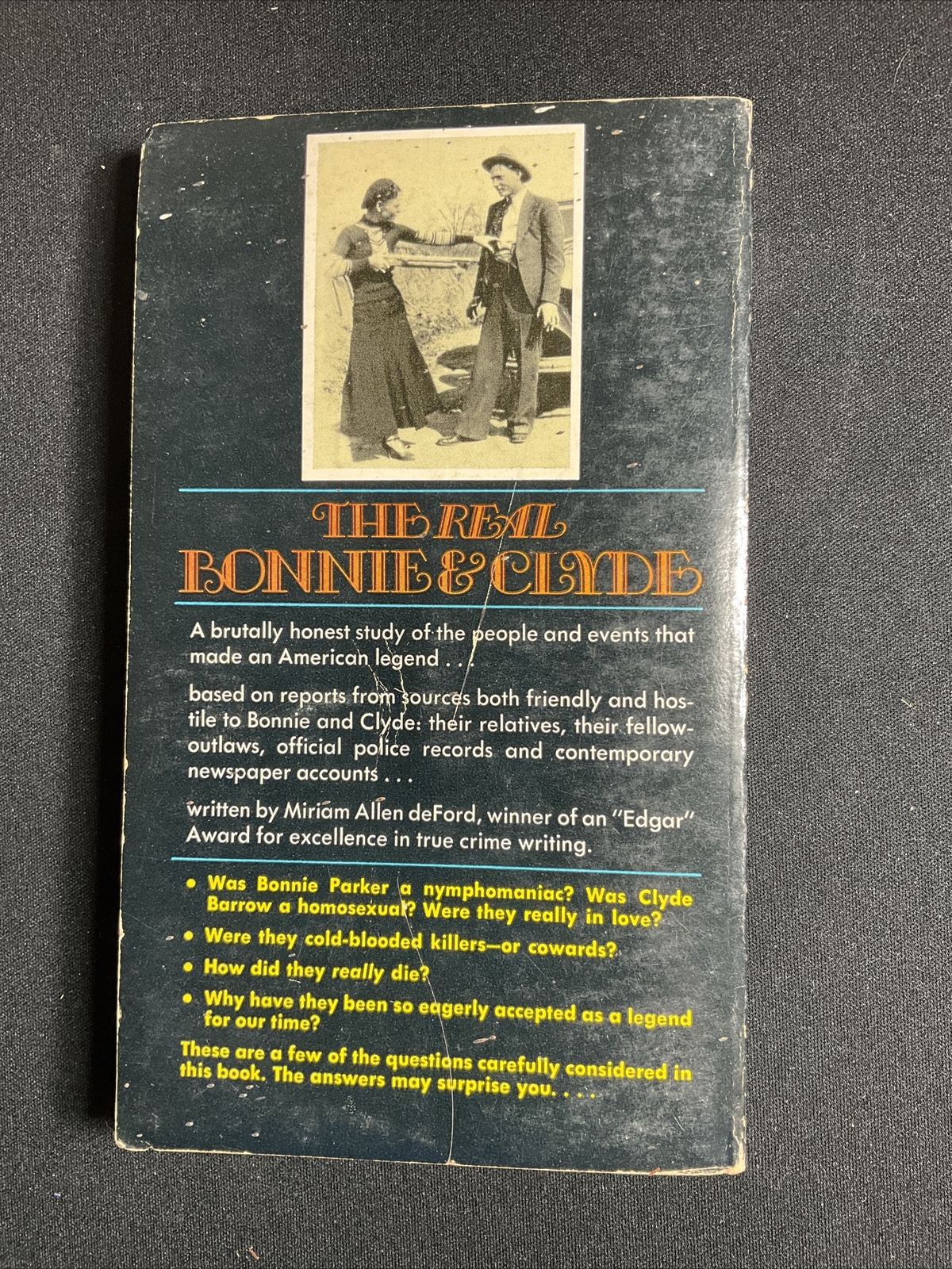 THE REAL BONNIE & CLYDE-Miriam Allen deFord 1968 ACE | eBay
