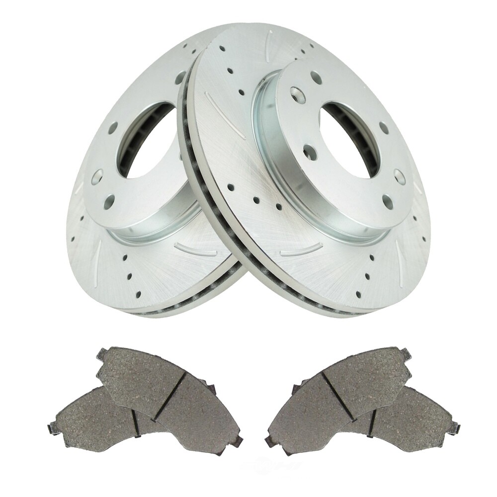 Disc Brake Kit-Performance Ceramic Performance Brake Pad and Rotor Kit ...