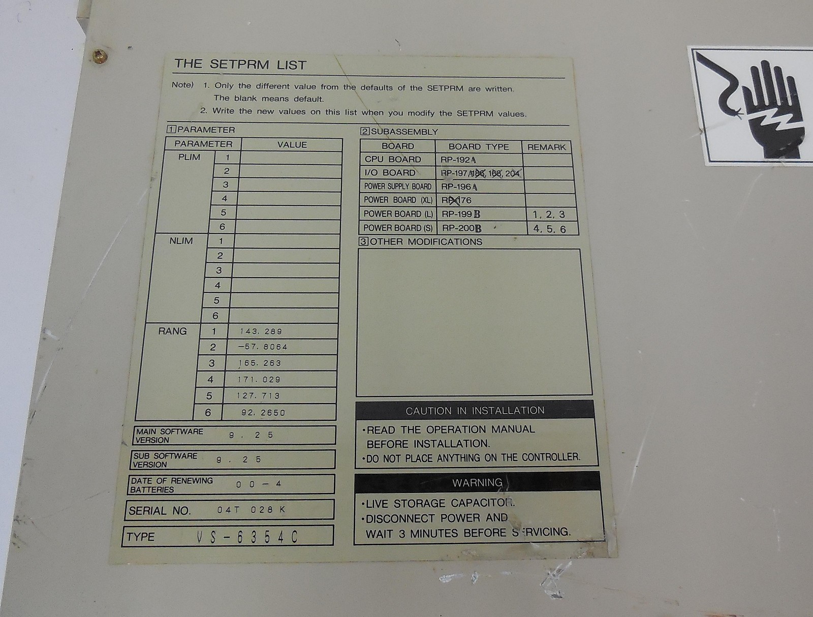 Denso RC3-V6A type: VS-6354C "AS IT" | eBay